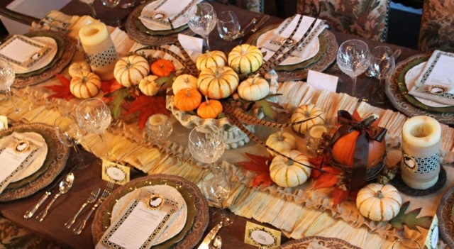 Déco automne pour la table festive en 25 idées originales