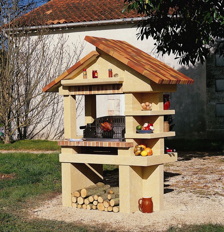 Barbecue en pierre pour équiper la cuisine d'été en 35 idées originales ...