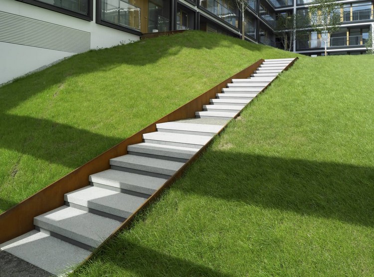 Escalier extérieur béton - l'élément incontournable du design moderne