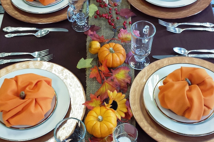 Pliage Serviette Automne