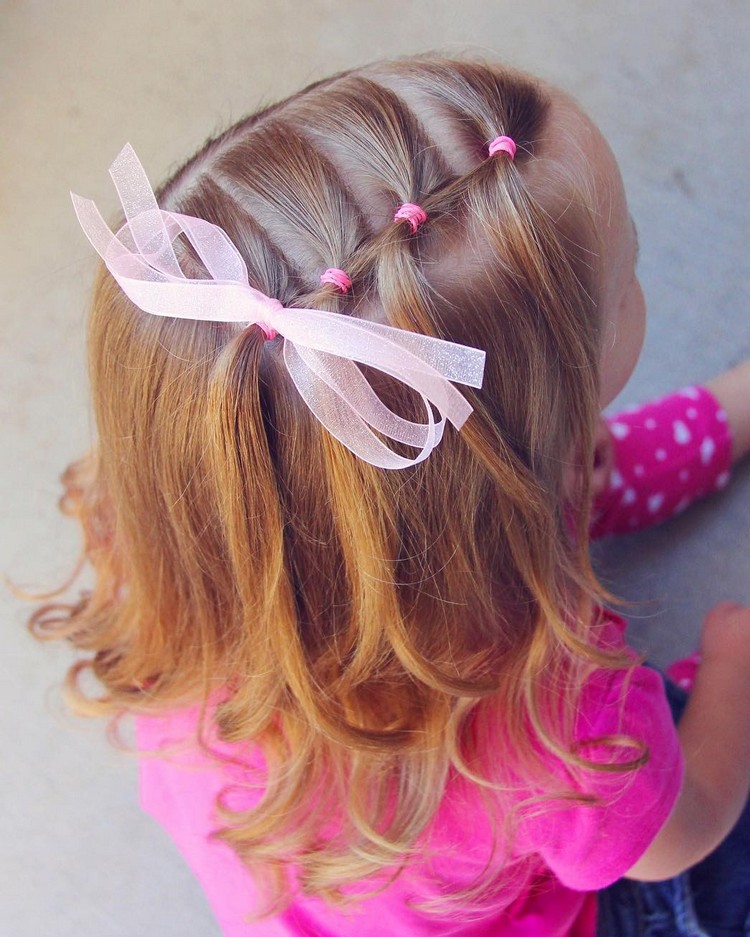 Quelle coiffure fillette choisir pour l'école? 50+ idées chics et ...
