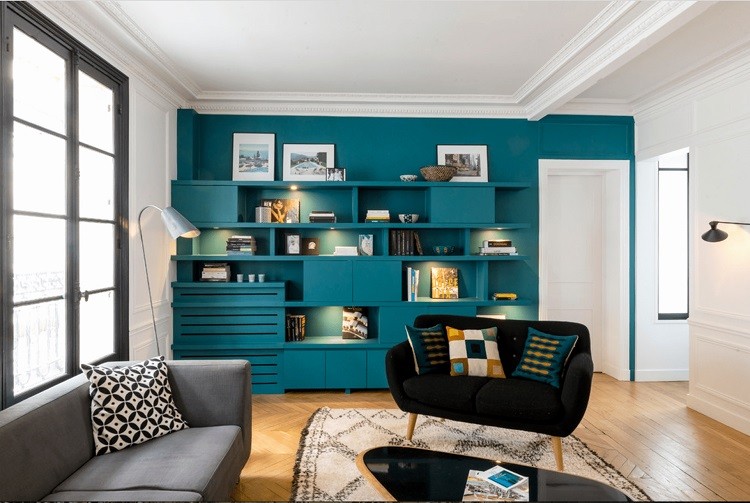 Bibliotheque Bleu Canard