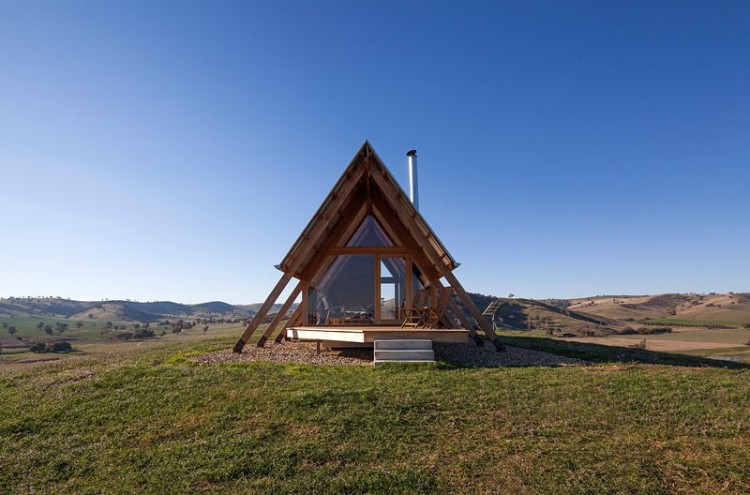 Maison pyramide - une véritable tente de luxe située en Australie rurale!