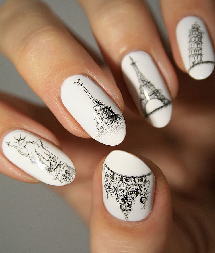 Ongles en gel blanc : 40+ idées de manucure blanche chic à copier