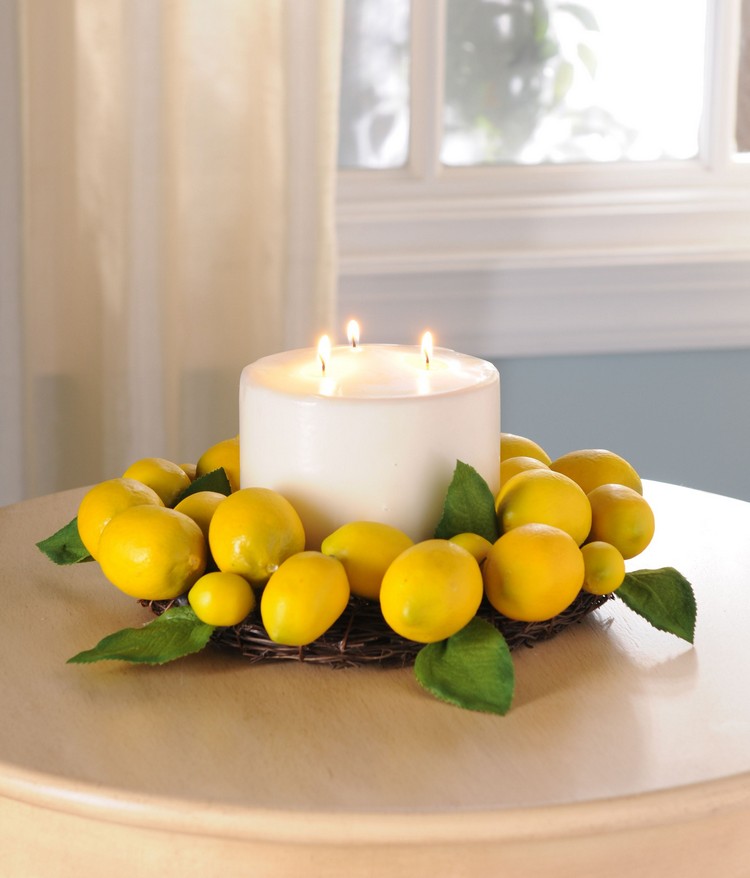 Centre de table avec citrons pour l’été : 30 idées cool