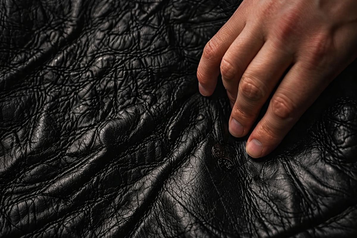 Veste en simili cuir qui s’effrite : comment la réparer